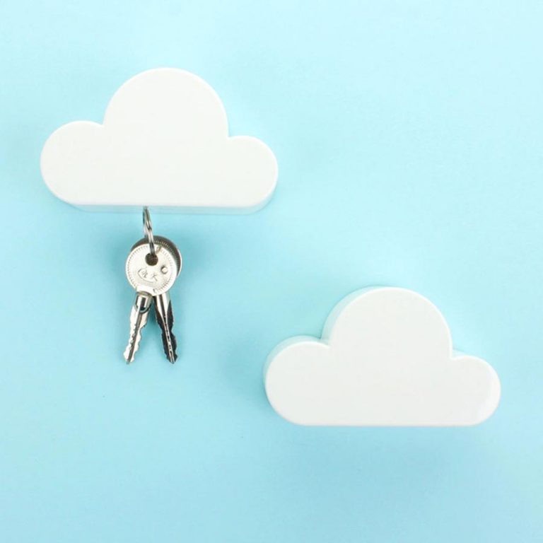 Cloud Magnetic Wall Key Holder - OddBits
